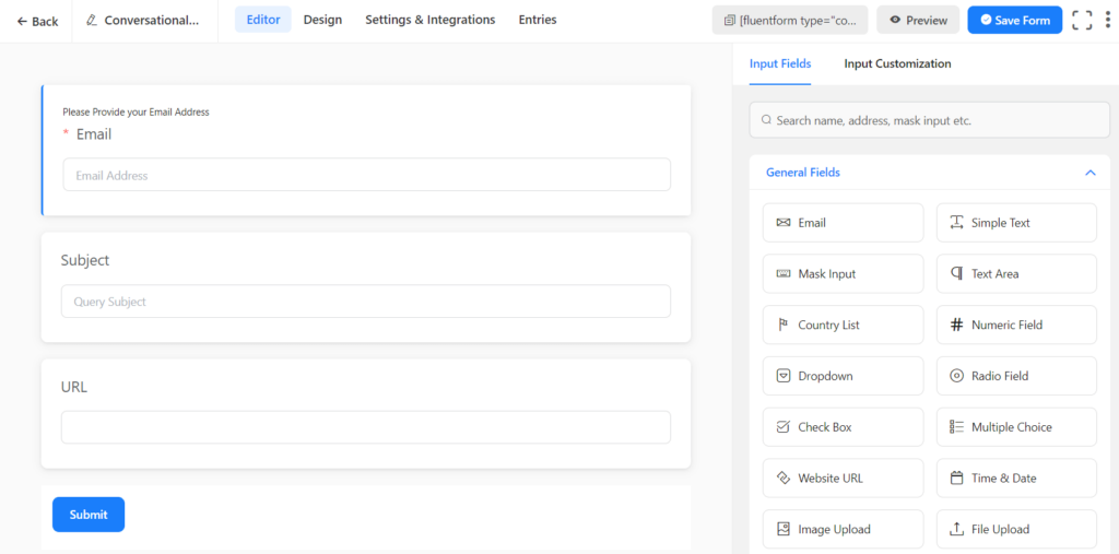 How To Create A Conversational Form With Fluent Forms Wp Manage Ninja