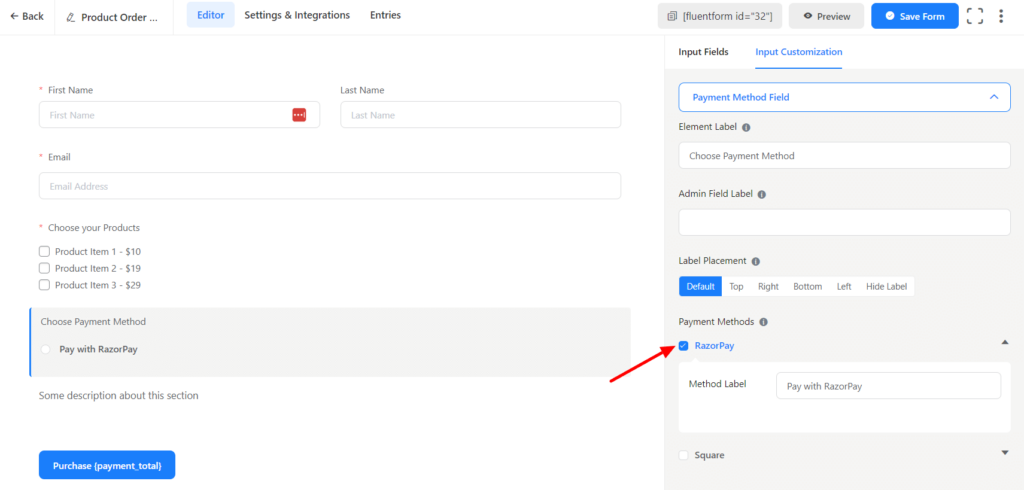 How to Integrate RazorPay with Fluent Forms - WP Manage Ninja