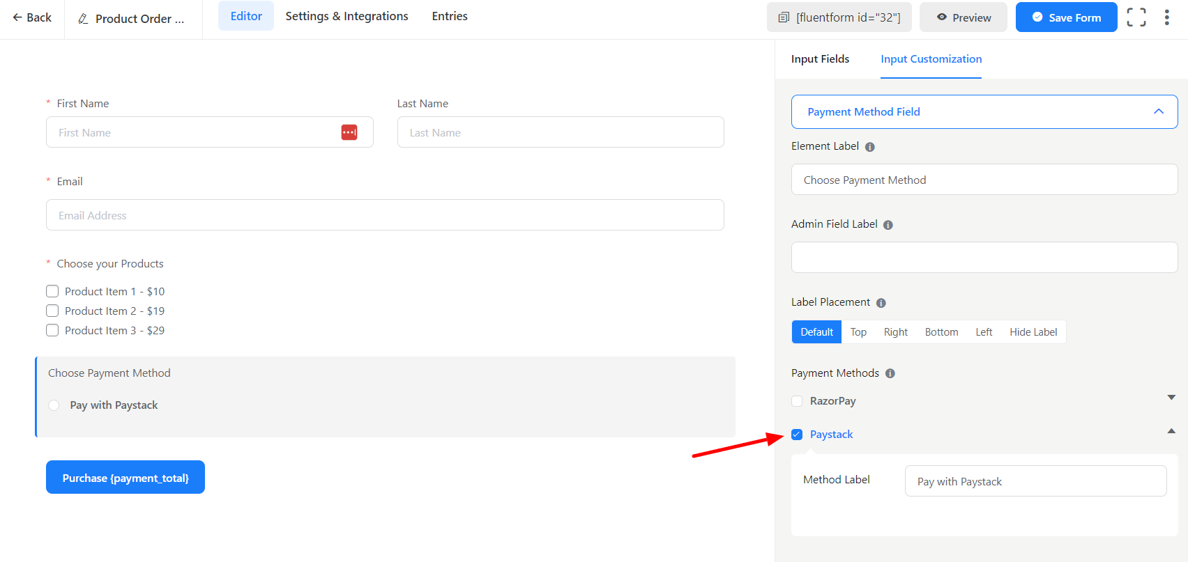 How to Integrate Paystack with Fluent Forms - WP Manage Ninja