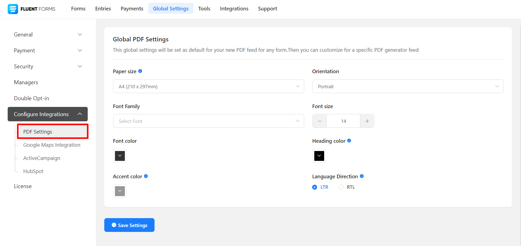 Fluent Forms PDF Module - WP Manage Ninja
