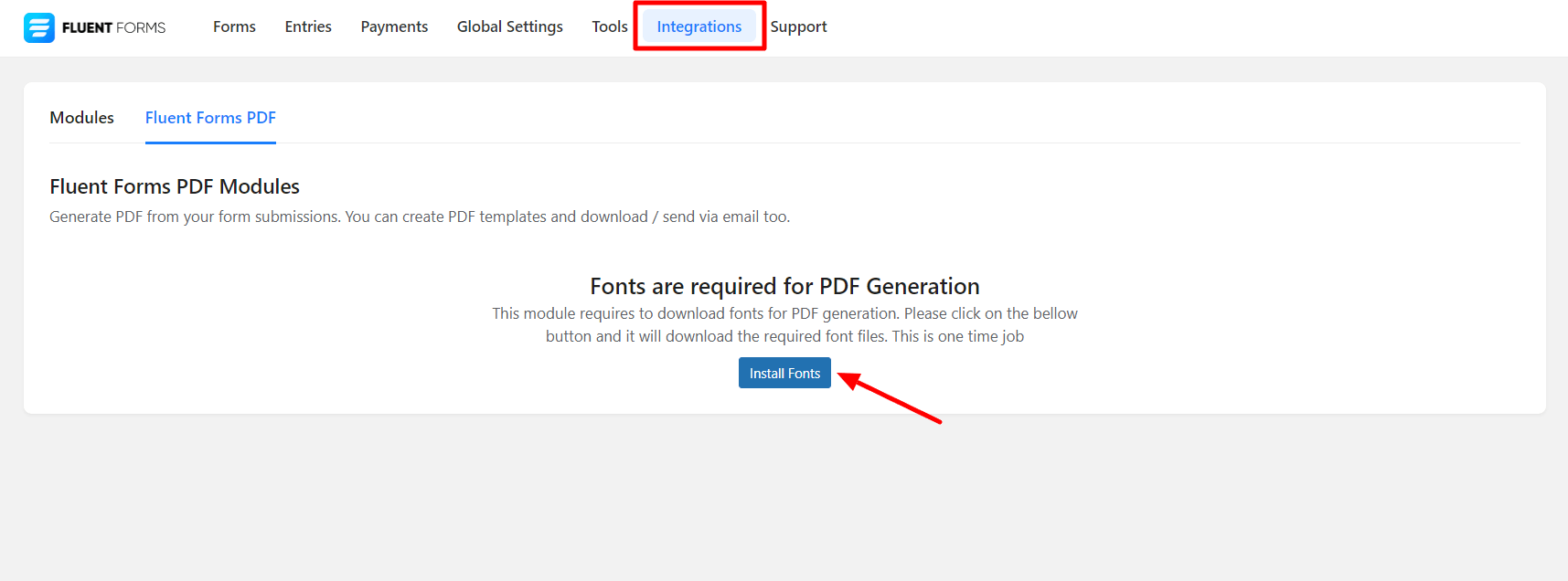 Fluent Forms PDF Module - WP Manage Ninja