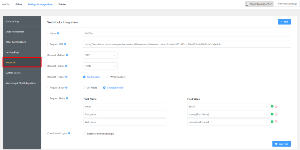 Connecting Fluent Forms From One Domain With Fluent Crm To Another Domain Wp Manage Ninja