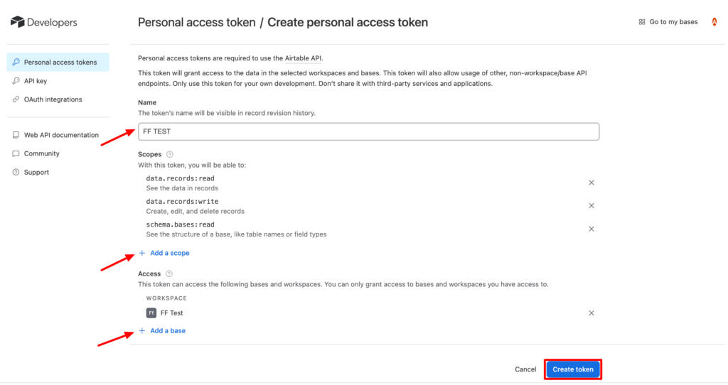 Airtable Integration With Fluent Forms Wp Manage Ninja