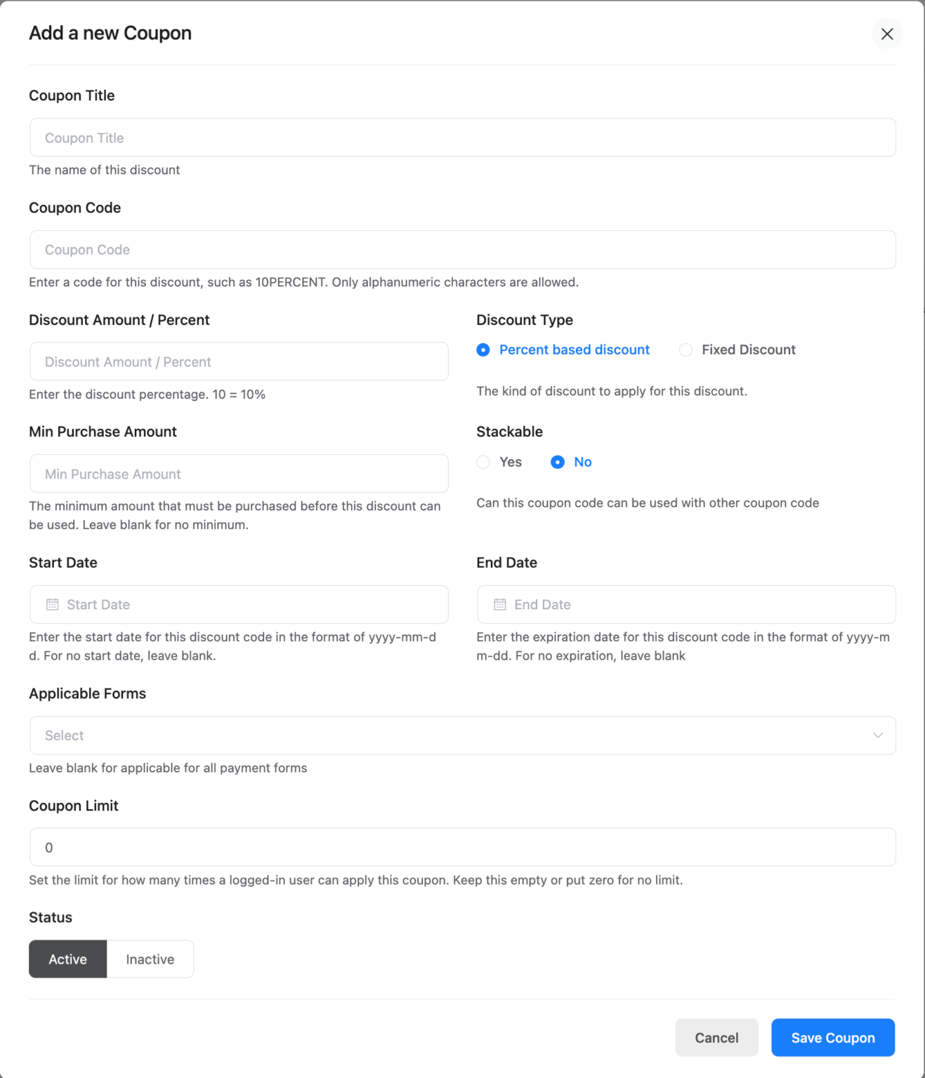 How to Add Coupon Field to your payment form - WP Manage Ninja