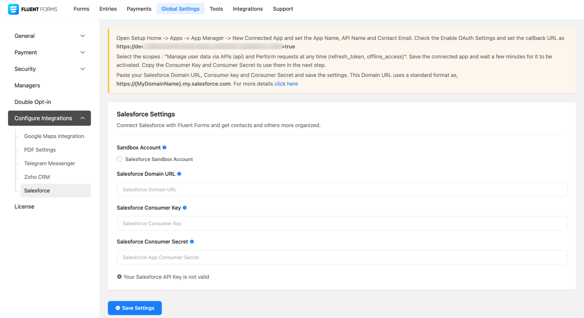 Salesforce Integration With Fluent Forms Wp Manage Ninja