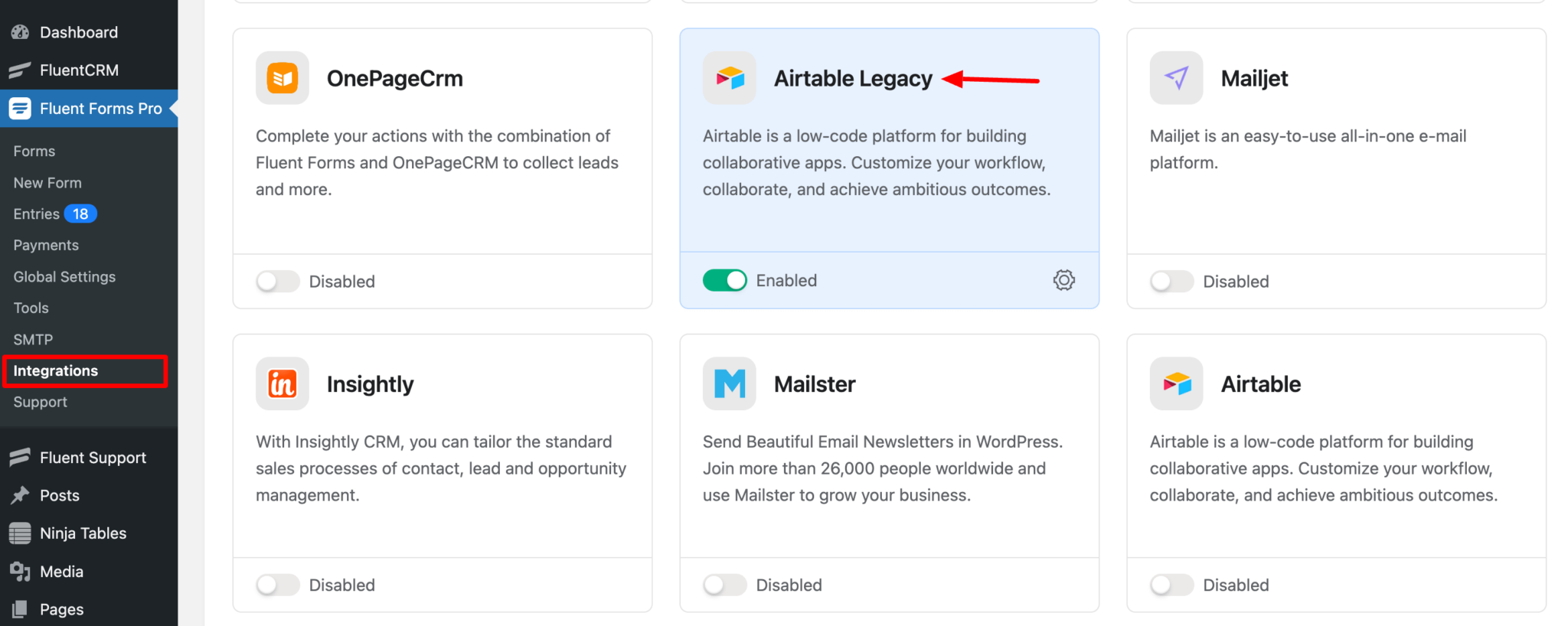 Airtable Legacy Integration with Fluent Forms - WP Manage Ninja