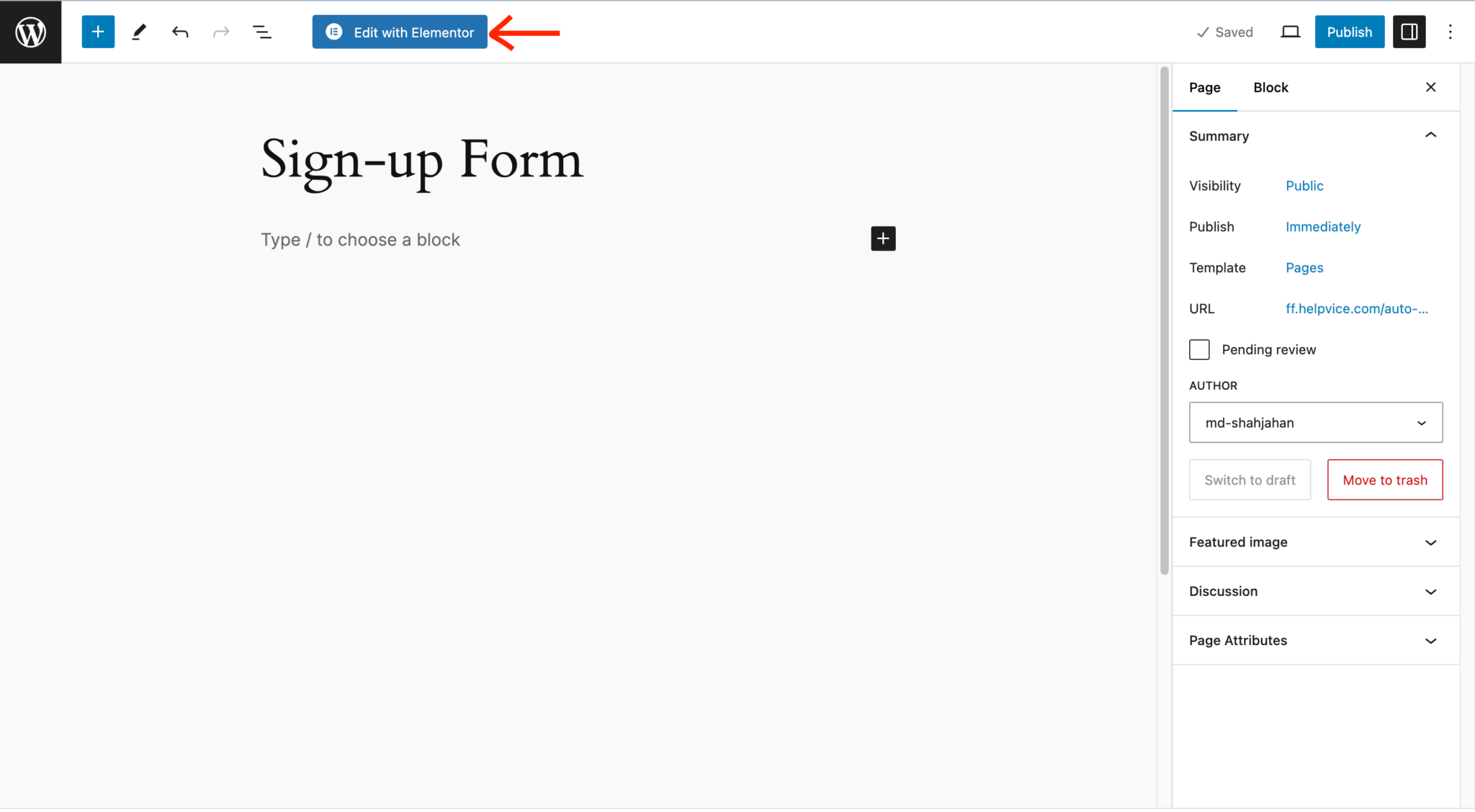 How to Design a Sign-up Form in Elementor - WP Manage Ninja