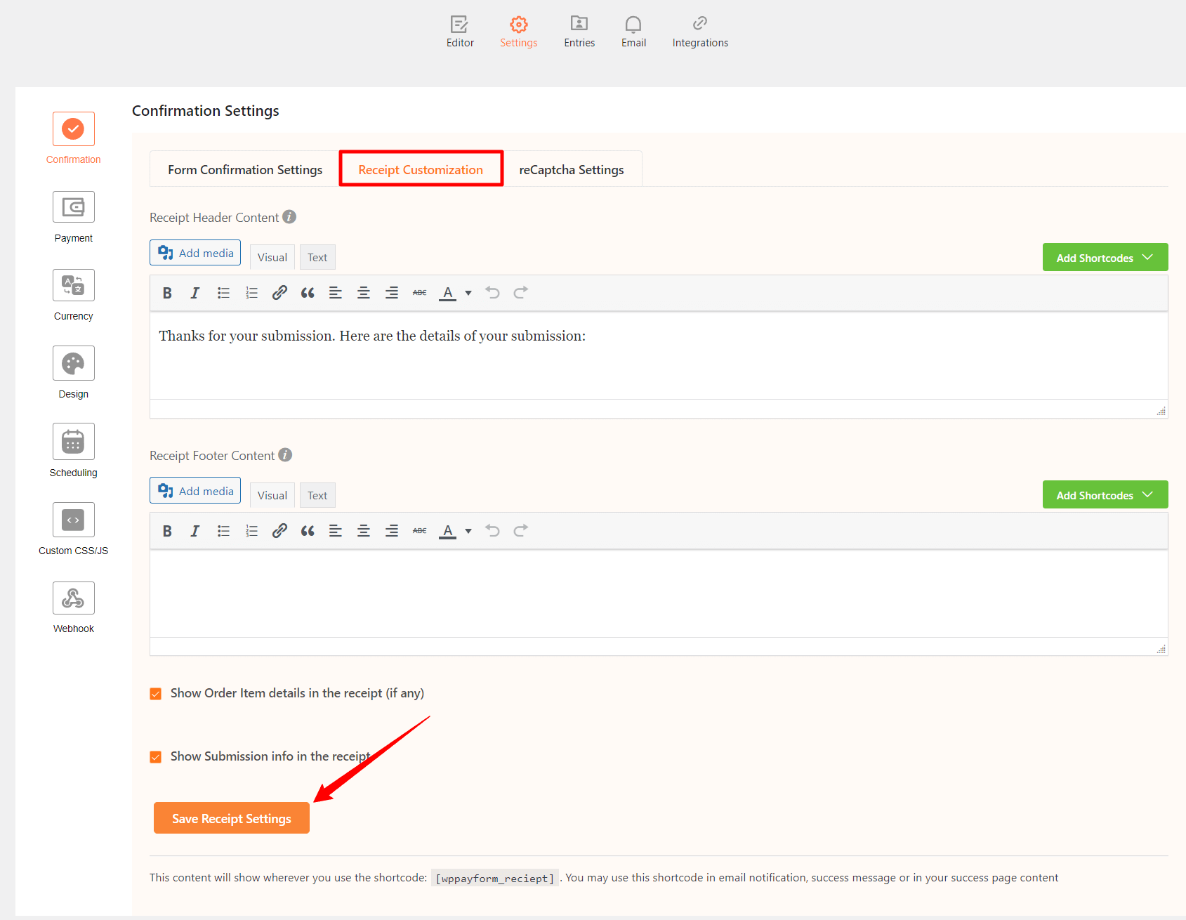 Create Automatic Online Receipt on WordPress - WP Manage Ninja