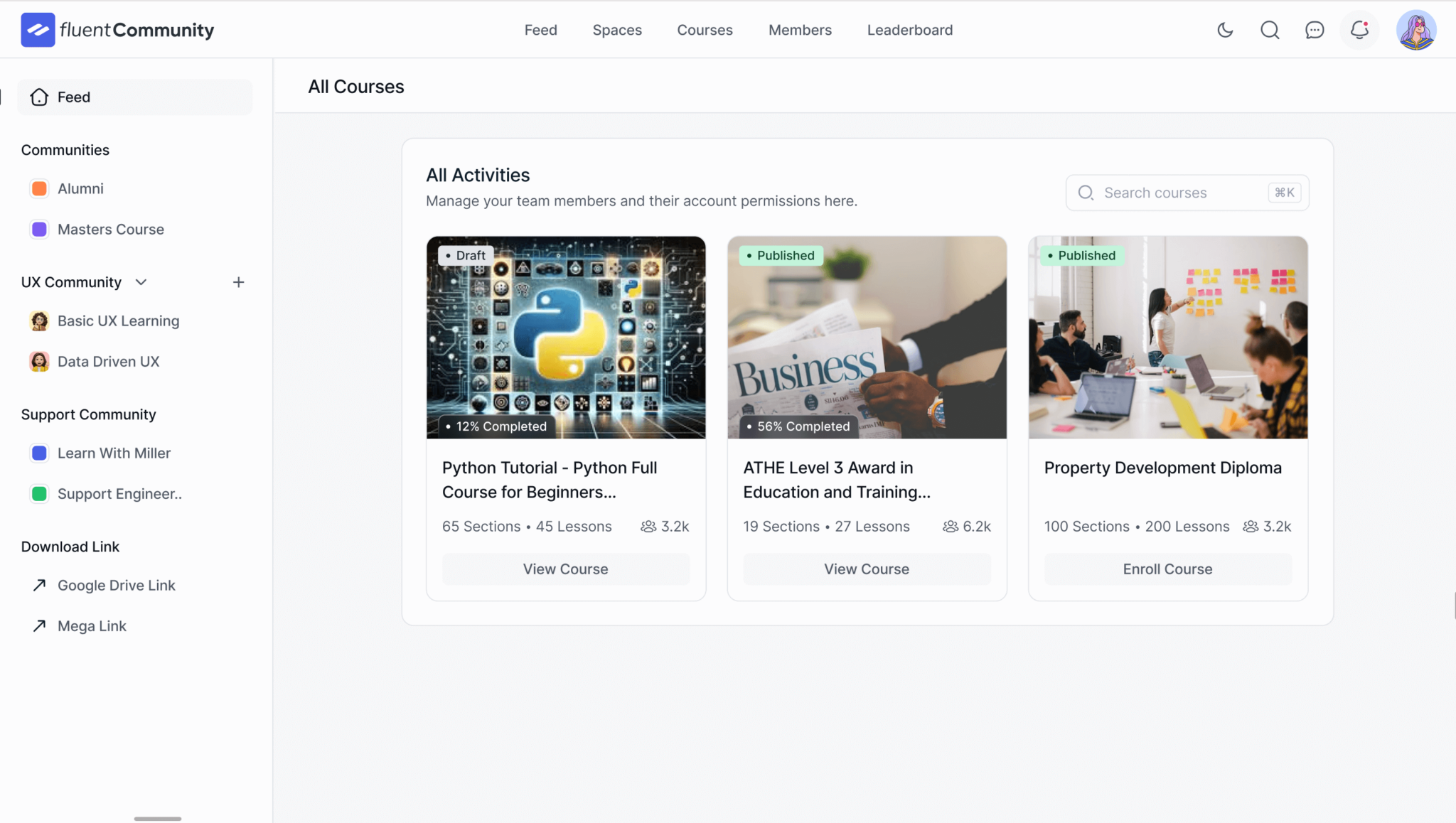 Fluent Community - Community Plugin with a Native Course Builder - WP Manage Ninja